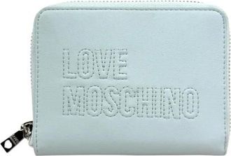 Love Moschino Femme, Accessoires, Bleu, Taille: ONE Size Grs Portafogli Piccolo c/Zip