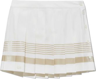 Lacoste Femme, Jupes, Blanc, Taille: 40 FR Runway Pleated Mini Skirt
