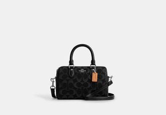 Coach Rowan Mini-Umh&auml;ngetasche Aus Signature-Denim