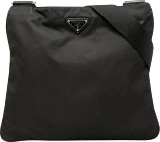 Prada Pre-owned Nylon Umh&auml;ngetasche - - Pre-owned - Damen - Schwarzk - ONE SIZE