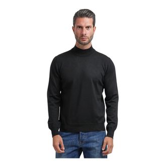 Gran Sasso Mock-Neck-Pullover - - Knitwear - Herren - Schwarzk - M