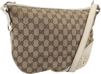 Gucci Sac bandouli&egrave;re vintage doccasion - Femme - Pre-owned - Beige - Taille: ONE Size