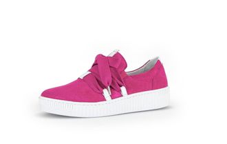 Gabor Damen Low-Top Sneaker, Frauen Halbschuhe,Freizeitschuhe,Laufschuhe,Freizeit,sportlich,stra&szlig;enschuhe,Sportschuhe,pink/Weiss,35 EU / 2.5 UK