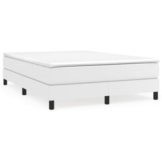 vidaXL Bettgestell Wei&szlig; 140x190 cm Kunstleder Vidaxl