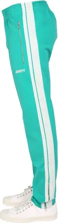 Mouty Logo-Embroidered Viscose Jogging Pants - Green