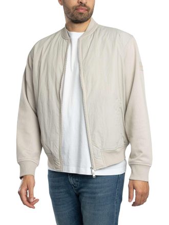 HUGO BOSS Ze Smartcore Bomberjacke, Grau