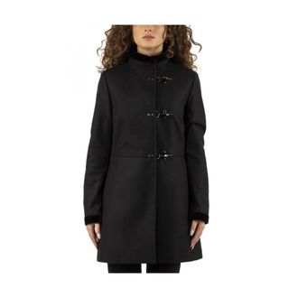 Fay Zweireihiger Mantel - - Coats - Damen - Schwarzk - XL