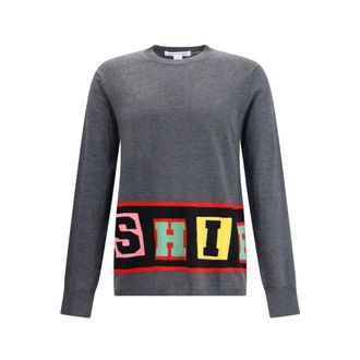 Comme Des Garçons Homme, Pulls, Gris, Taille: M Pull ras du cou