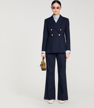 Sandro Taillierter Wollblazer