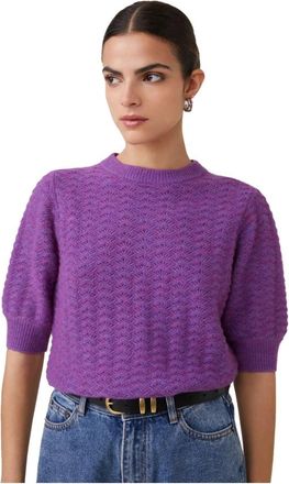 Suncoo Femme, Pulls, Violet, Taille: 40 FR Pull Pensee