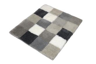 Kleine Wolke 5426179539 Caro Tapis de Bain Gris Clair 65 x 55 x 0,25 cm