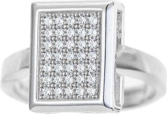 Orphelia Damen-Ring 925 Silber rhodiniert Zirkonia weiß Rundschliff Gr. 49 (15.6) - ZR-7269/49