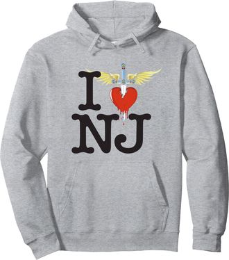 Bon Jovi Offizieller Bon Jovi NJ Pullover Hoodie