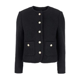 Dunst Klassische Tweedjacke in Schwarz - - Jackets - Damen - Schwarzk - M