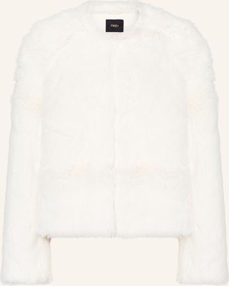 Maje Kunstfell-Jacke weiss