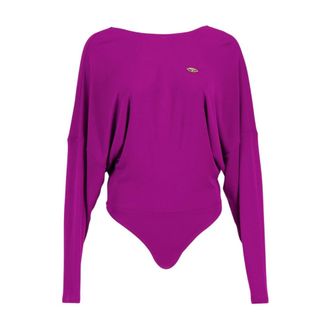 Pucci Cape Sleeve Bodysuit - - Tops - Damen - Rosa - S