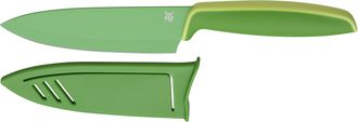WMF Touch Kochmesser 24 cm, Messer mit Schutzh&uuml;lle, Spezialklingenstahl antihaftbeschichtet, scharf, Klinge 13 cm, gr&uuml;n