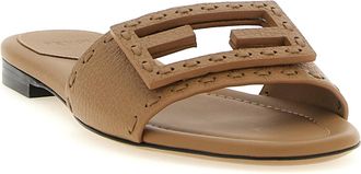 Fendi Baguette Slide - camel