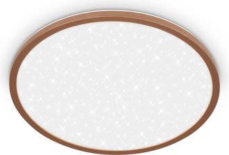 Briloner LED Panel mit indirektem Licht, Sternenhimmel, neutralwei&szlig;es Licht, LED Lampe, Deckenleuchte, Wohnzimmerlampe, K&uuml;chenlampe, Deckenbeleuchtung, Flurlam