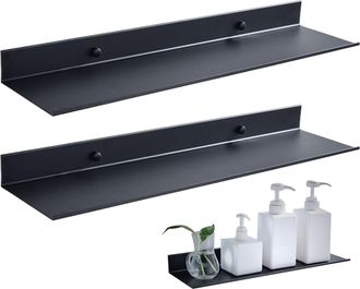 Generic Dekoration des Wandregals - schwebende Wandregale, Regale aus Aluminiumlegierung aus Aluminium, 2 Stück | dekoratives Organisationsregal für 11,81 x 4