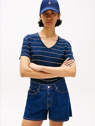 Tommy Hilfiger T-shirt décontracté en lin mélangé col en V