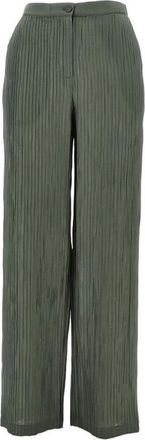 Emporio Armani Femme, Pantalons, Gris, Taille: 40 FR Wide Pantalons