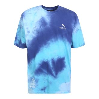 Mauna Kea Gr&uuml;nes Tie Dye Logo T-Shirt - - Tops - Herren - Mehrfarbig - S