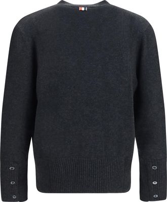Thom Browne Virgin Wool Cable-Knit Cardigan - Gray