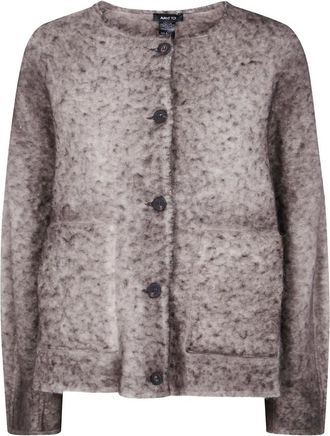 Avant Toi cardigan boutonné en alpaga - Gris