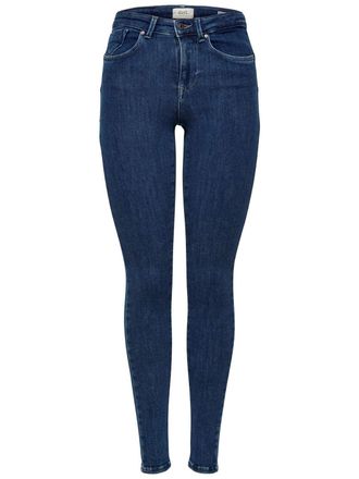 Only NOS Damen ONLPOWER MID PUSH UP SK JEA REA3223 NOOS Skinny Jeans,, per pack Blau (Dark Blue Denim Dark Blue Denim), 34/L30 (Herstellergröße: XS)