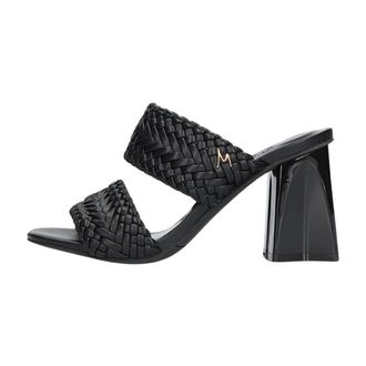 Mexx Schwarze Leder Pantoletten Lilah - - Shoes - Damen - Schwarzk - 36 EU