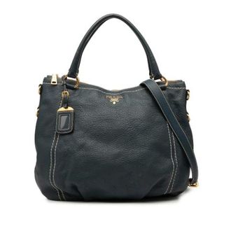Prada Pre-owned Vintage Satchel - Femme - Pre-owned - Bleu - Taille: ONE Size