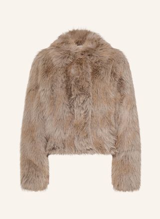 Stand Studio Stand Studio Kunstfell-Jacke Lena beige