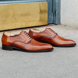 Bexley Midford - Derbies homme marron patin&eacute;