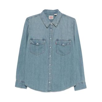 Levi's Femme, Blouses et Chemises, Bleu, Taille: 40 FR Chemise en denim &agrave; manches longues