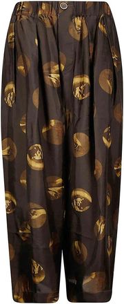 Uma Wang Pantalons D&eacute;contract&eacute;s - Marron