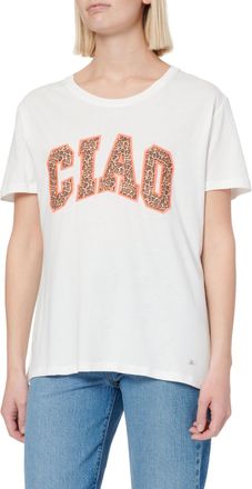 Key Largo Damen Wt Ciao Round T-Shirt, White (1000), M EU