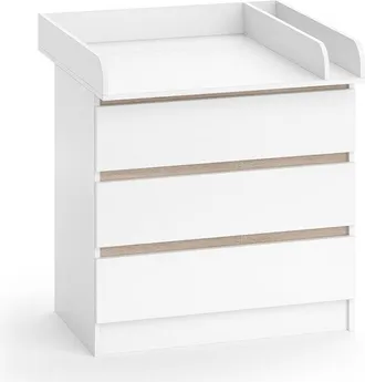 Vicco Commode &agrave; langer Emma, Blanc, 80 x 78 cm