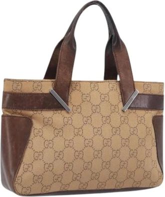 Gucci Sac &agrave; main vintage doccasion - Femme - Pre-owned - Beige - Taille: ONE Size