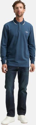 Tom Tailor Poloshirt Poloshirt Langarmshirt mit Polokragen (1-tlg., 1)