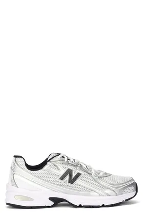 New Balance Womens Low-Top Sneakers 740 White Mesh Trainers