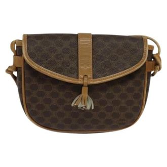 Celine Pre-owned Vintage macadam Schultertasche - - Pre-owned - Damen - Braun - ONE SIZE