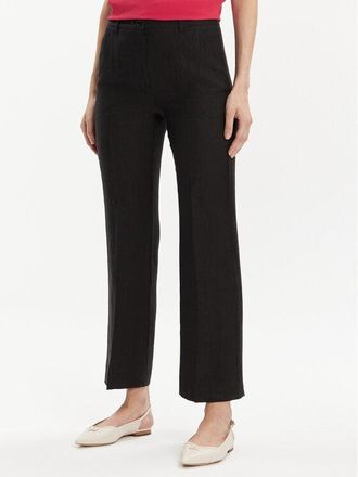 Marella Stoffhose Muschio 2413131272 Schwarz Regular Fit