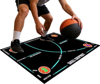 Generico Dribbling Matte - Diatomaceous Earth, 49,69 x 80 cm (19,69 x 31,5 Zoll) | Anti-Slip | Shock-Absorbing Basketball Trainingsmatte f&uuml;r Training und Gymna
