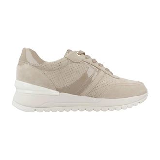 Geox Femme, Chaussures, Beige, Taille: 39 EU Baskets Casual Élégantes pour Femmes