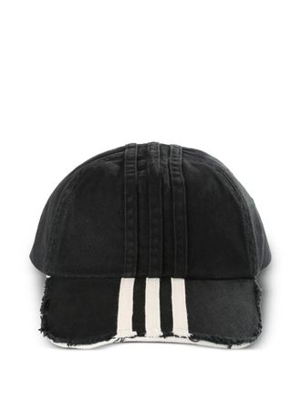 Yohji Yamamoto casquette 3-Stripes - Noir
