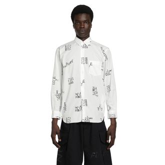 Comme Des Gar&ccedil;ons Slogan Shirt