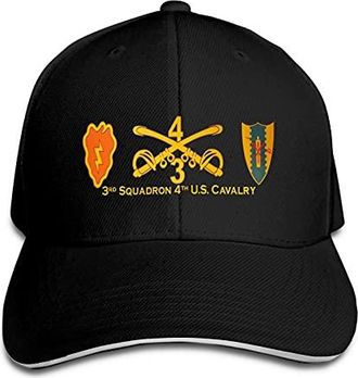 Generic Sun Protection Casquettes 3E Escadron, 4E R&eacute;giment De Cavalerie Am&eacute;ricain, 25E Division DInfanterie Unisexe Baseball Casquette Classique Anti-Soleil C