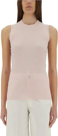 Sportmax Femme, Tops, Rose, Taille: 42 FR Tione Tank Top