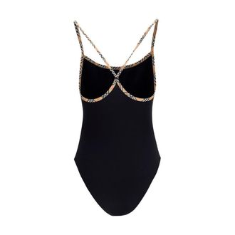 Burberry Womens Black Elastane One-Piece Swimsuit Clothing